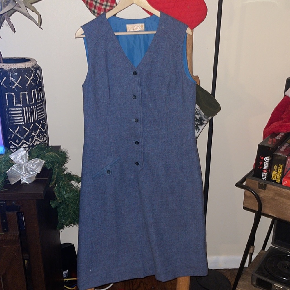 Rare Vintage 100% Virgin Wool Pendleton Dress - Gem